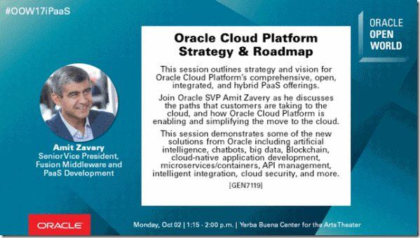 Oracle OpenWorld The Next Big Things | PaaS Community Blog
