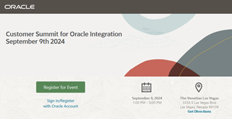 Customer Summit for Oracle Integration September 9th 2024 | PaaS ...